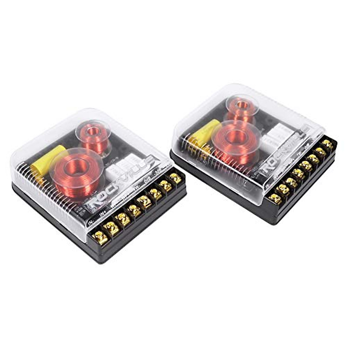 Rockville Pair X6.5C Competition 6.5" 1000W Component Speakers/Titanium Tweeters, black,silver