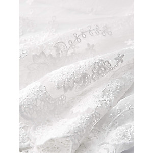 TREORSI White Veil Lace Mantilla Catholic Church Chapel Veil Head Covering Latin Mass