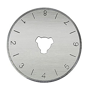 Kingsource SKS-7 Titanium Coated 10 Packs 28mm Pack Rotary Cutter Blades Replacement for Fits Olfa, Fiskar, Martelli, Truecut Cutter Patchwork Tool, Perfect for Cuts Fabric, Sewing, Leather and Paper