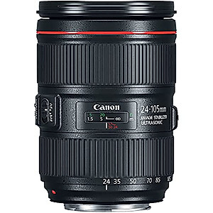 6D Mark II DSLR Camera with EF24-105mm f/4L II USM + EF 50mm f/1.8 STM + EF 75-300mm f/4-5.6 III Lenses Bundle, Accessories (256Gb Memory Card, Extra Battery, Travel Charger and More)