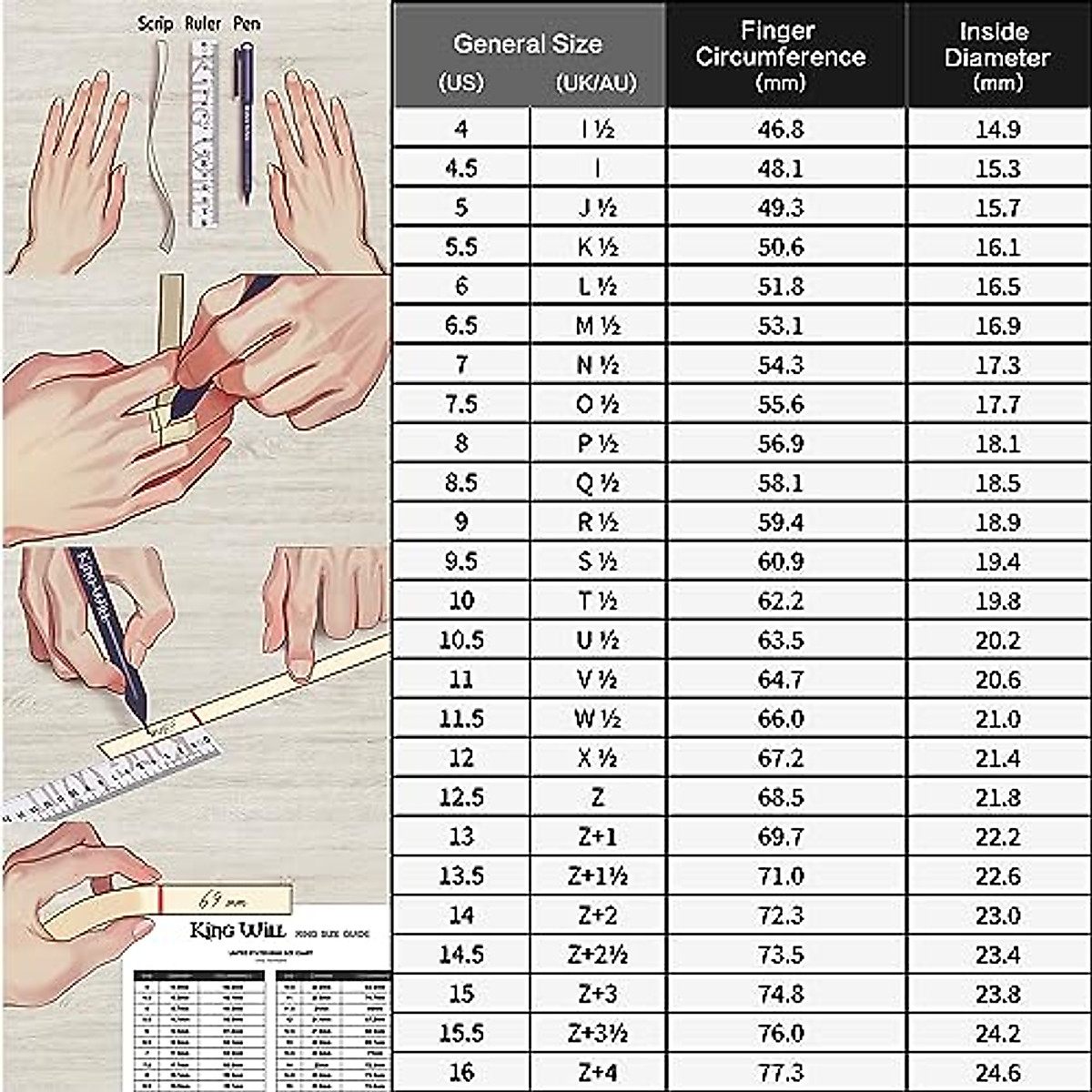 King Will INTERTWINE 8mm Spinner Ring Black Stainless Steel Fidget Ring Anxiety Ring For Men