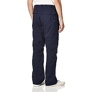 KOI James Elastic Men's Scrub Pants with Zip Fly and Drawstring Waist, Navy, Medium/Short