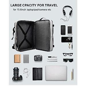 Extra Large Laptop Backpack, 40L Carry on Backpack Airline Approved Travel Backpacks Daypack Business College School Laptop Backpack with 6 Packing Cubes