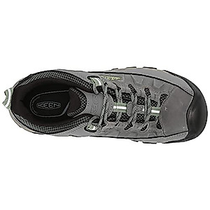 KEEN Women's Targhee 3 Low Height Waterproof Hiking Shoes, Bleacher/Duck Green, 7.5