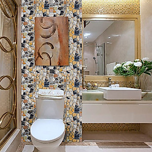 SimpleLife4U Loft Brick Effect Shelf Liner Studio Bar Pub Wall Decorative Vinyl Paper 17.8 Inch by 9.8 Feet