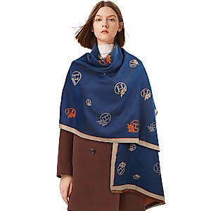 EXTREE Scarfs for Women Pashmina Silky Shawl Wrap for Evening Dressing Blanket Open Front Poncho Cape