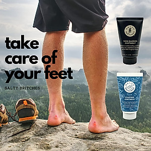 Salty Britches Waterproof Anti Chafing Ointment, Chafing Gel, Half Marathon Essentials, Anti-Chafe, Military Gear Essential, Running Essentials, Gifts for Runners - Rose Scented - 2pk