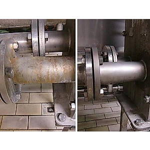 Stainless Steel Rust Remover & Cleaner, Soft Cleanser, NSF Approved Safe for Food Areas. Non-Toxic for Appliances Perfect for Rust Stains, Your Fridge, Cybertruck and more (8.5 oz)