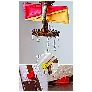 LINE2design Firefighter Door Stopper Safety Combo Wedge Pack Door Stop Loose Sprinkler Stops Safety Wedges Doors Opener (Pack of 4, Red)