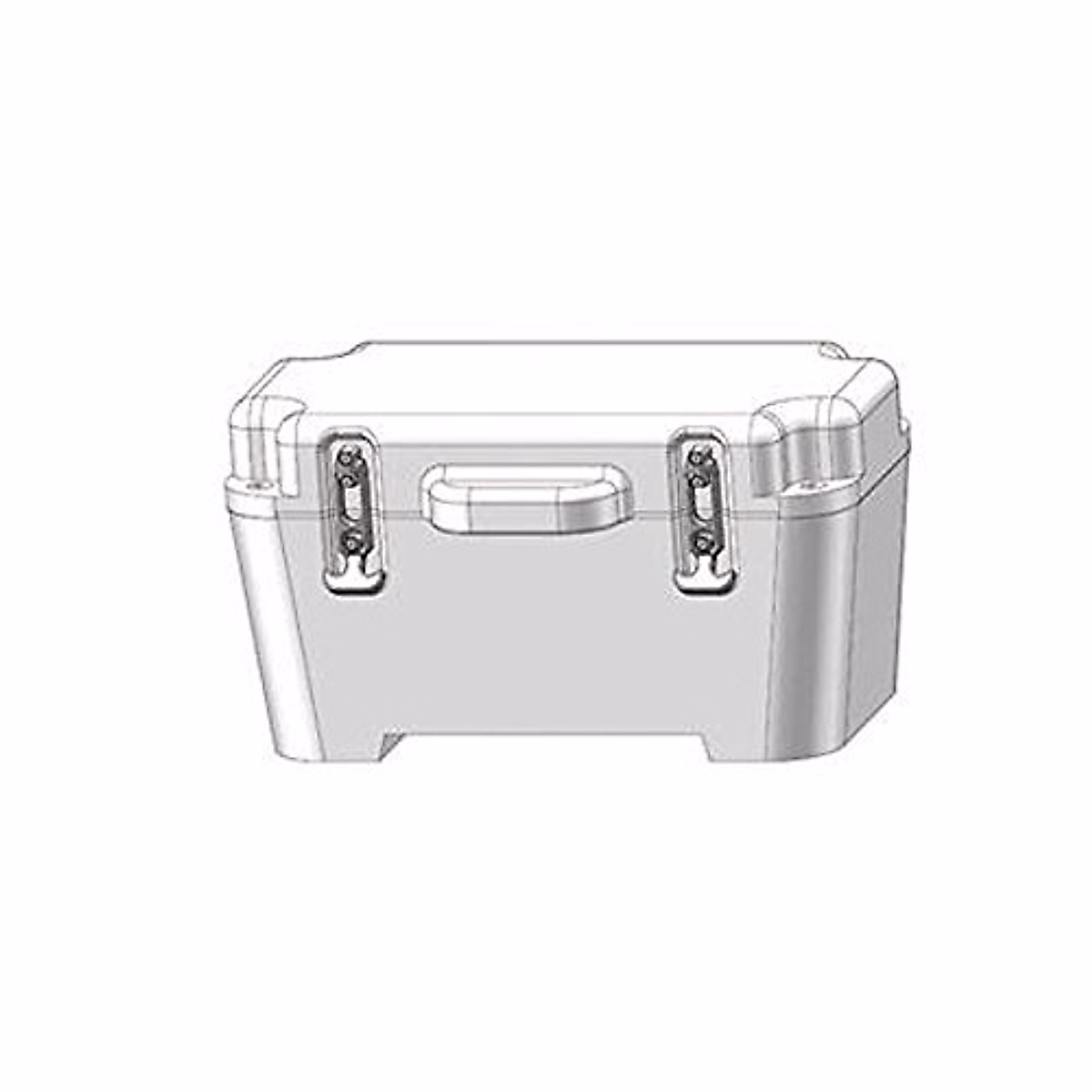 COOLOGIN Rubber Flexible T-Handle Hasp Draw Latch for Tool Box, Cooler, Golf Cart or Engineering Machine Hood (4 PCS, Black)