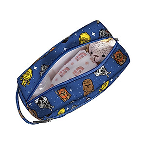 JuJuBe New! Be Dapper - STAR WARS™ Galaxy of Rivals, Train Case Makeup Bag, Cosmetic, Shaving or Toiletry Bag for Men and Women, Zippered Packing Organizer for Travel Diaper Bag Backpack