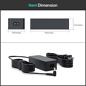 AC Charger Fit for Acer Aspire A515-51 A515-43-R19L A515-52 A515-52G A515-51G A515-52K N18C1 A515-51-58HD A515-51G-84SN A515-51G-53F6 N18W1 N19C1 CA24I-CN Laptop Adapter Power Supply Cord 5.5x1.7mm