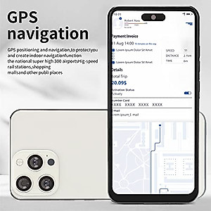 4G LTE Smartphone, Unlocked Cellphone for Android 12 6.6in Touch Screen Mobile Phone Support Face Recognition, Dual Card Dual Standby, Ten Core CPU, HD Camera, 7000mAh (White)
