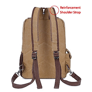 mygreen Sling Canvas Cross Body Messenger Bag Shoulder Backpack (Black-Zipper Shoulder)