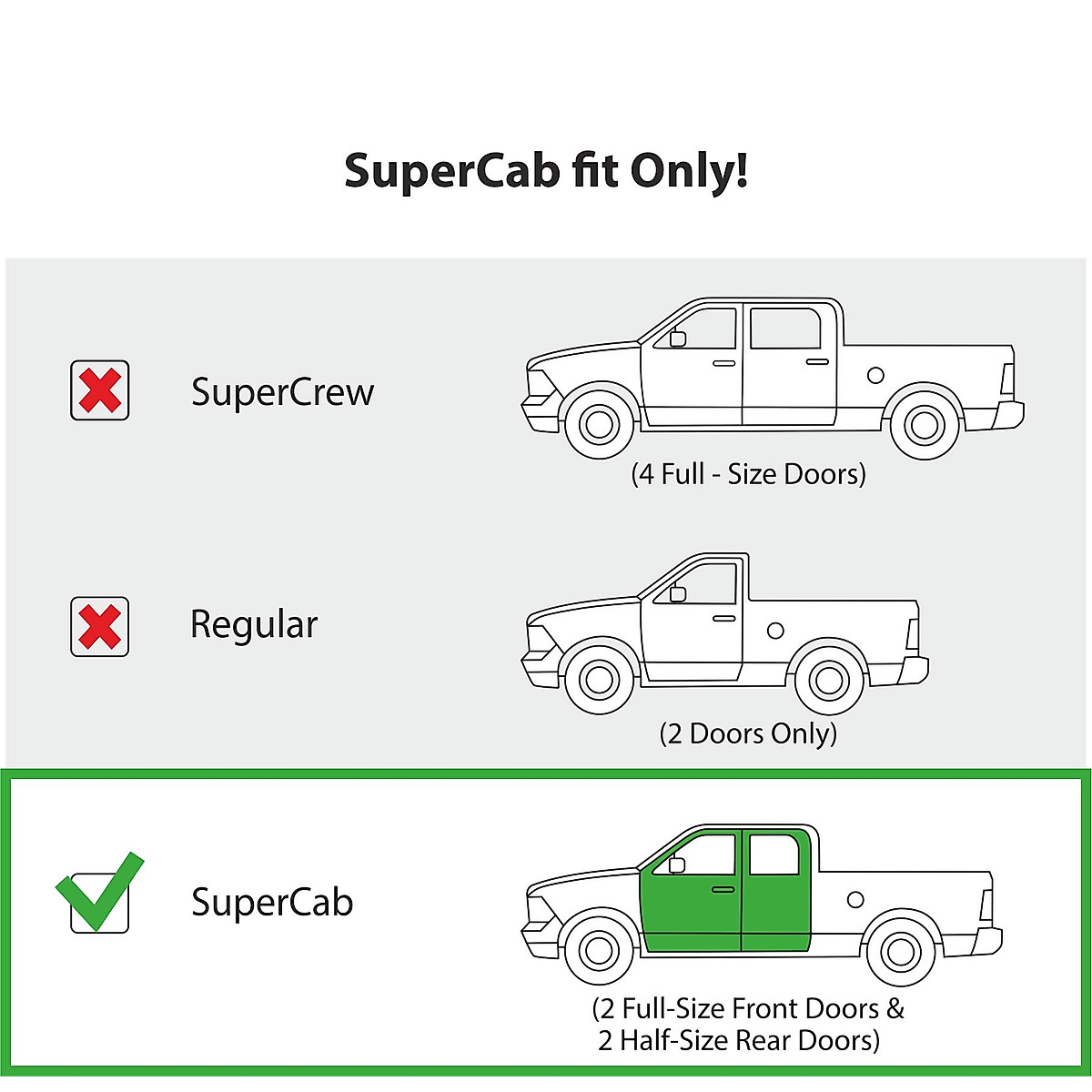 Goodyear Shatterproof Window Deflectors for Trucks Ford F250 F350 Super Duty 1999-2016 SuperCab, Tape-on Rain Guards, Window Visors, Vent Deflector, Vent Visor, Truck Accessories, 4 pcs- GY003196LP