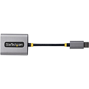StarTech.com USB-C Headphone Splitter, USB Type C Dual Headset Adapter w/Mic Input, USB C to 3.5mm Audio Adapter/Earphone Dongle, USB C to Audio Jack/Aux Output, 24-bit DAC (USBC-Audio-Splitter)