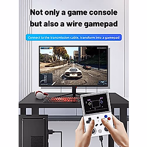 RG353V Retro Handheld Game Console - Dual OS Android 11 and Linux - 64Gb TF Card Pre-Installed with 4452 Games - Handheld Emulator 3.5 IPS Screen 3200 Mah Battery. Plug & Play Video Games