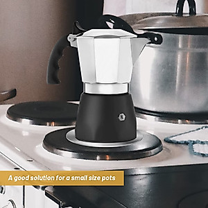 Induction Plate Adapter for Glass Cooktop Heat Diffuser for Electric Gas Glass Stove with Detachable Handle, 5.5 Inches