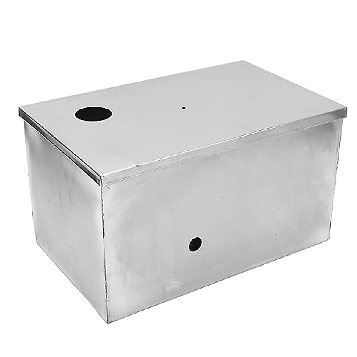 400x250x230mm Grease Trap, Commercial Grease Interceptor 3 Level Filtration Waste Interceptor Stainless Steel Waste Water Oil Water Separator for Home Kitchen, Restaurant, Factory
