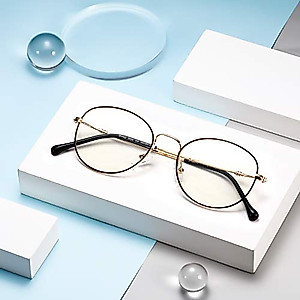 STGATN Blue Light UV Blocking Glasses Hexagonal Eyeglasses Frame Anti Blue Ray Glasses for Women Men