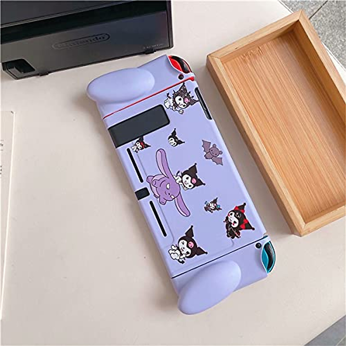 Cute Kawaii Cartoon Design Cover Protective Case for Nintendo Switch - Anti-Scratch Soft Slim Grip Cover Shell Fashion Cool Switch Game Shell for Girls Kids Women - (B)