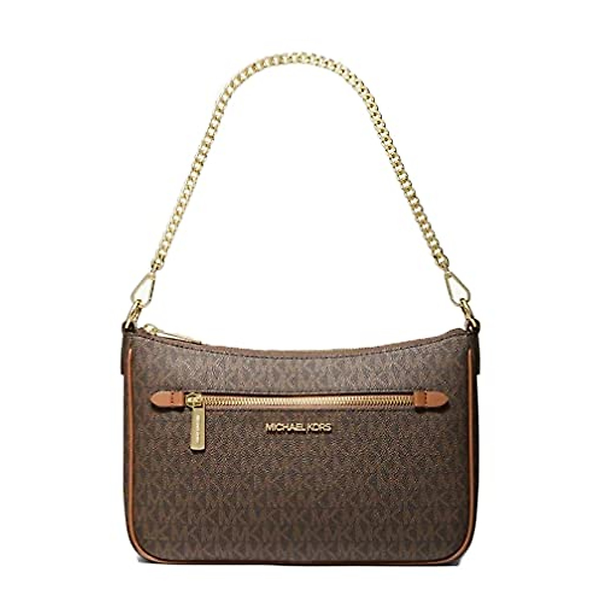 MICHAEL Michael Kors Jet Set Small Logo Chain Crossbody Bag - Vanilla