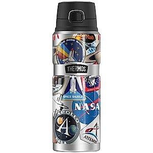 Nasa Nasa Misc Stickers THERMOS STAINLESS KING Stainless Steel Drink Bottle, Vacuum insulated & Double Wall, 24oz