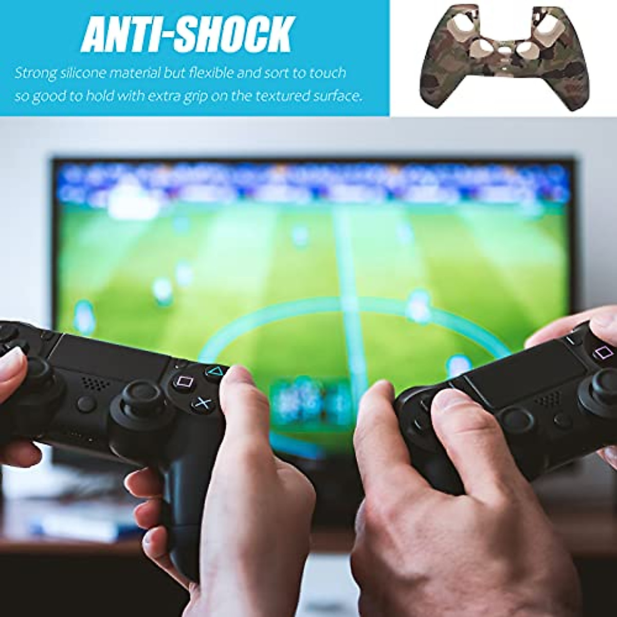 OSALADI Gamepad Silicone Grip Case Game Handle Protection Case Game Handle Protector Compatible for PS5