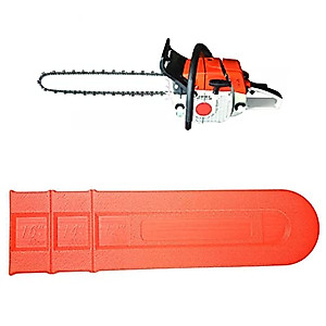 Eioflia Chainsaw Bar Blade Protective Cover Scabbard Universal Guide Plate Scabbard Cover for Garden Tools Scabbard Universal Guide Plate Plastic Chainsaw Bar Protective Cover