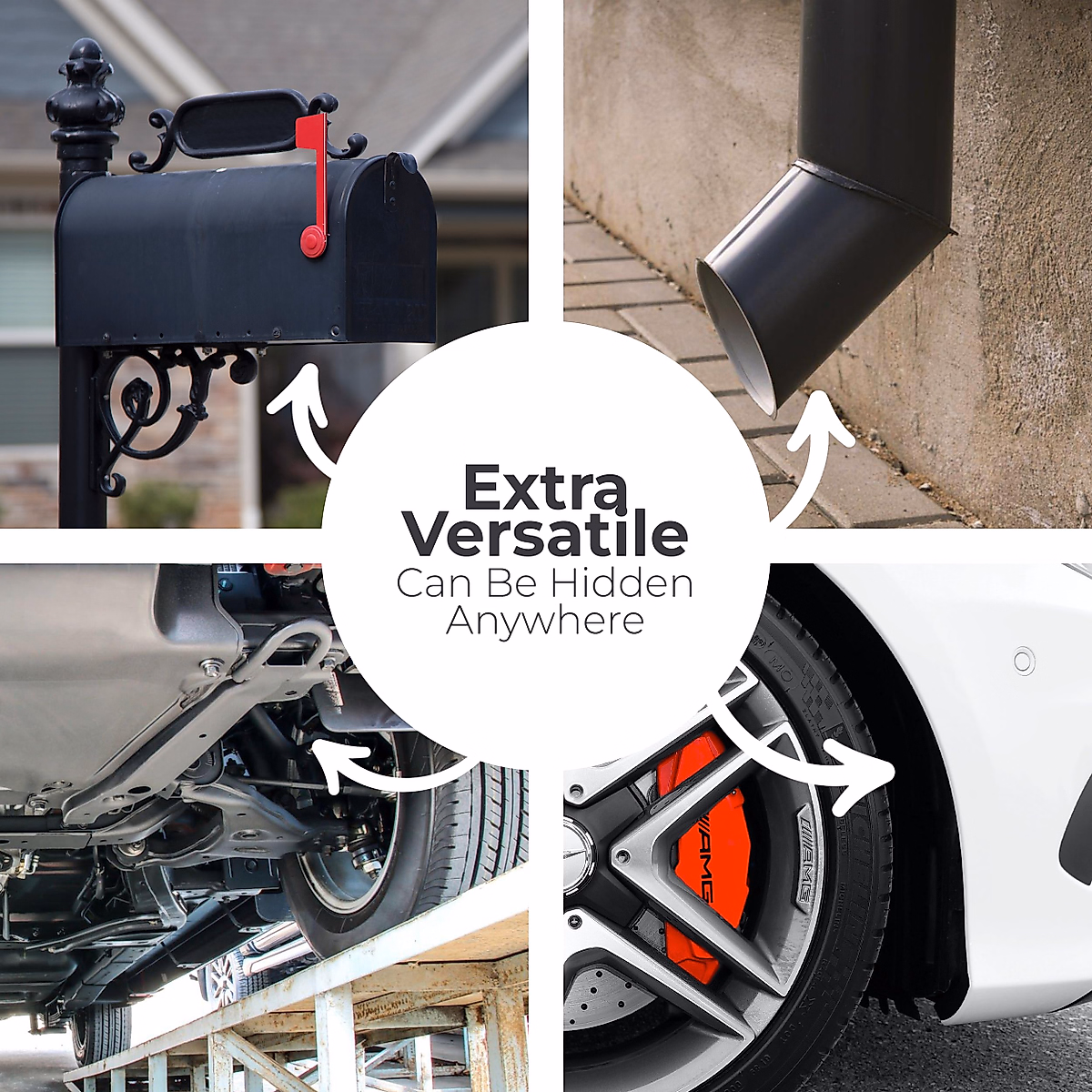 Hide A Key Magnetic Key Holder Under Car - Hide A Key for Your Car So You Never Lock Out - Plastic Magnet Key Hider to Store a Spare Key for Your Home, Storage, Office, or Vehicle - 3 pack - by RamPro