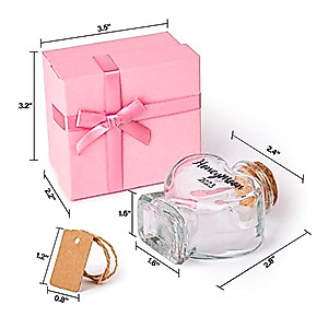 TUNGURIS Honeymoon Sand Keepsake Jar 2023，Bridal Shower Gift, Wedding Gift, Engagement Gift, Honeymoon Gift, Travel Gift for Couples, Newlywed, Fiance(Gift Box Includes) - 40ml Glass