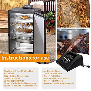 LED Digital Control Panel for Masterbuilt Part Number 990050048, Compatible with Masterbuilt 20070108/ 20070206/ESQ30B/ESQ30S and More Models