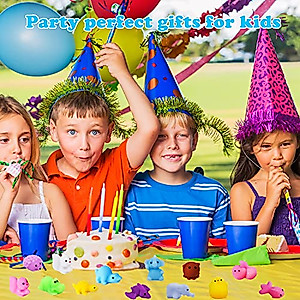 100 PCS Mochi Squishy Toys Party Favors for Kids Kawaii Mini Easter Squishy Animal Squishies Stress Relief Toys gift Cat Panda Squishy Squeeze Toys Birthday Stocking Stuffers for Boys Girls Random