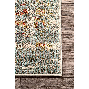 nuLOOM Sarita Distressed Persian Area Rug, 7' 10" x 11', Grey