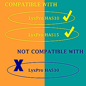 TaiZiChangQin HAS-10 Upgrade Ear Pads Cushion Memory Foam Replacement Compatible with LyxPro HAS10 HAS15 Headphone ( Black Velour Earpads )