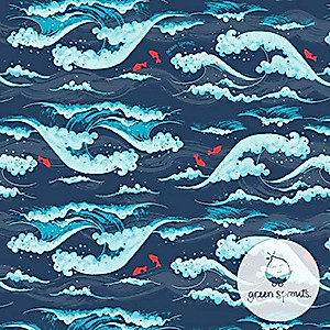 i Play Boys Reusable Absorbent Baby Swim Diapers Navy Tidal Waves 18 Months