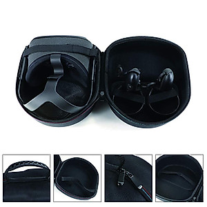 Esimen Carrying Case for Oculus Quest 2 VR Gaming Headset and Controllers Accessories Protective Bag (Black)