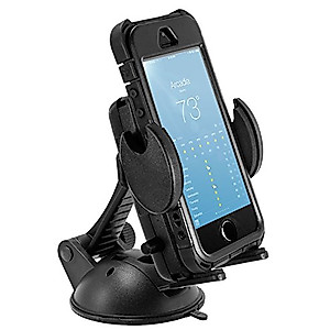 Arkon Windshield or Dash Car Phone Holder Mount for iPhone 12 11 XS XR X Galaxy Note 20 10 9 Retail Black