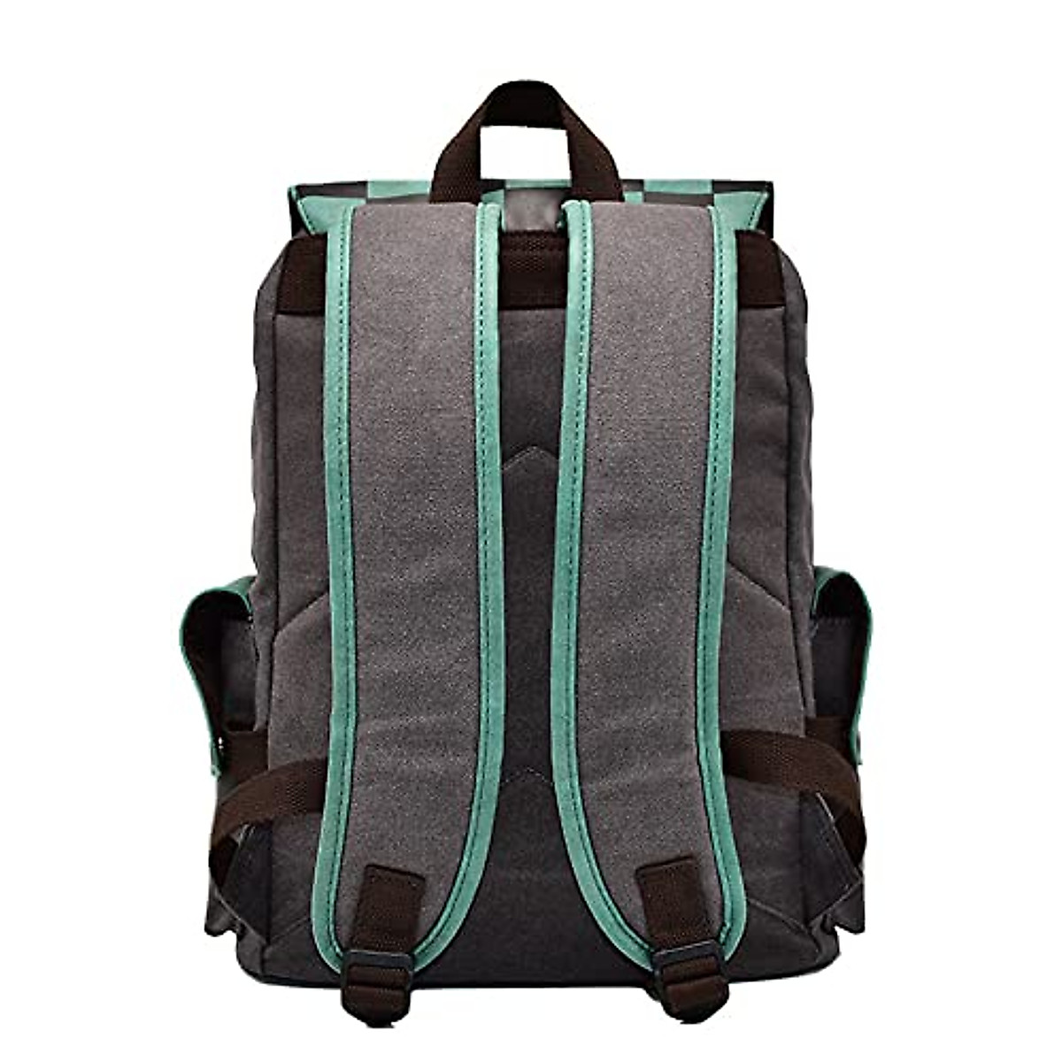 Lukvuzo Japanese Anime Backpacks Canvas Shoulders bag 3D Print Daypack Schoolbag Laptops Back Pack for Anime Fans (10.6"x4.7"x16.5",Green)