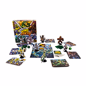 IELLO: King of Tokyo, New Edition, Strategy Board Game, Space Penguin Included in the Box, For 2 to 6 Players, 30 Minute Play Time, For Ages 8 and Up