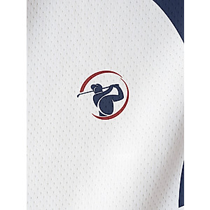 HIVICHI Golf Shirts for Men Polo Shirt for Men Funny Polo Shirt Swing American Flag Shirts Patriotic Crazy Dry Fit Golf Gifts