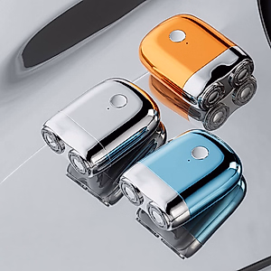 Waterproof Portable USB Men's Shaver - VALINK Double Head 3D Floating Rotary USB rechargeable Cordless Electric Razors Wet and Dry Use