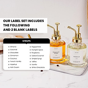 Molimoli Coffee Syrup Dispenser for Coffee Bar, Coffee Pump Dispenser Set of 2, 350ml Gold | Coffee Syrup Dispenser for Coffee Bar with Ceramic Tray, Coffee Pump Dispenser Set of 2, 500ml Gold+tray