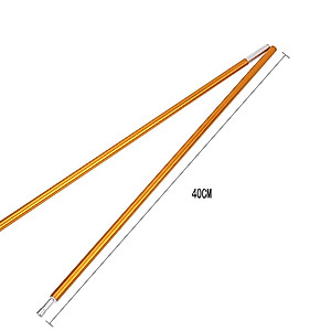Tent Poles Replacement, Lightweight Tent Pole Repair Kit -24 Sections Aluminum Alloy Anti-UV Windproof Waterproof Tent Poles Awning Poles for Outdoor Camping