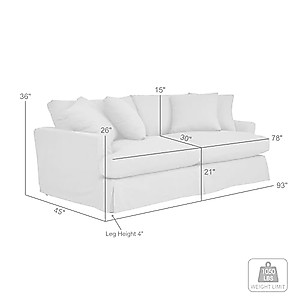 Armen Living Ciara Sofas, Slate Gray