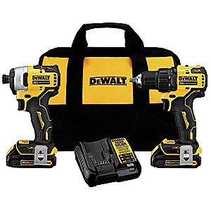 DEWALT ATOMIC 20V MAX* Cordless Drill Combo Kit , Compact (DCK278C2)