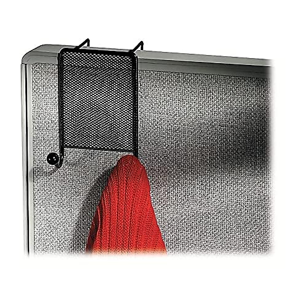 Fellowes Mesh Partition Additions Double Coat Hook, Black (75903)