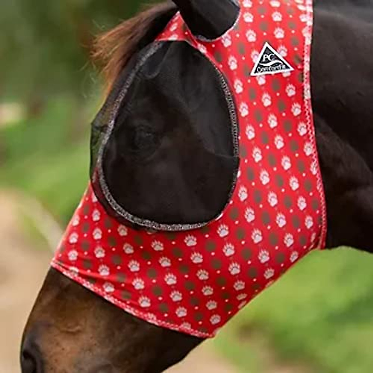 Professional's Choice Pattern Comfort Fit Fly Mask CFM-21 Pattern Comfort Fit Fly Mask Bearpaw Pony