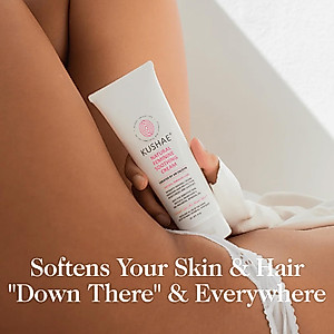 Kushae Feminine Soothing After Shave Cream - OB/GYN Made, Natural, Fragrance Free, Aloe-Based, pH Balanced Intimate Moisturizer for Women 4oz