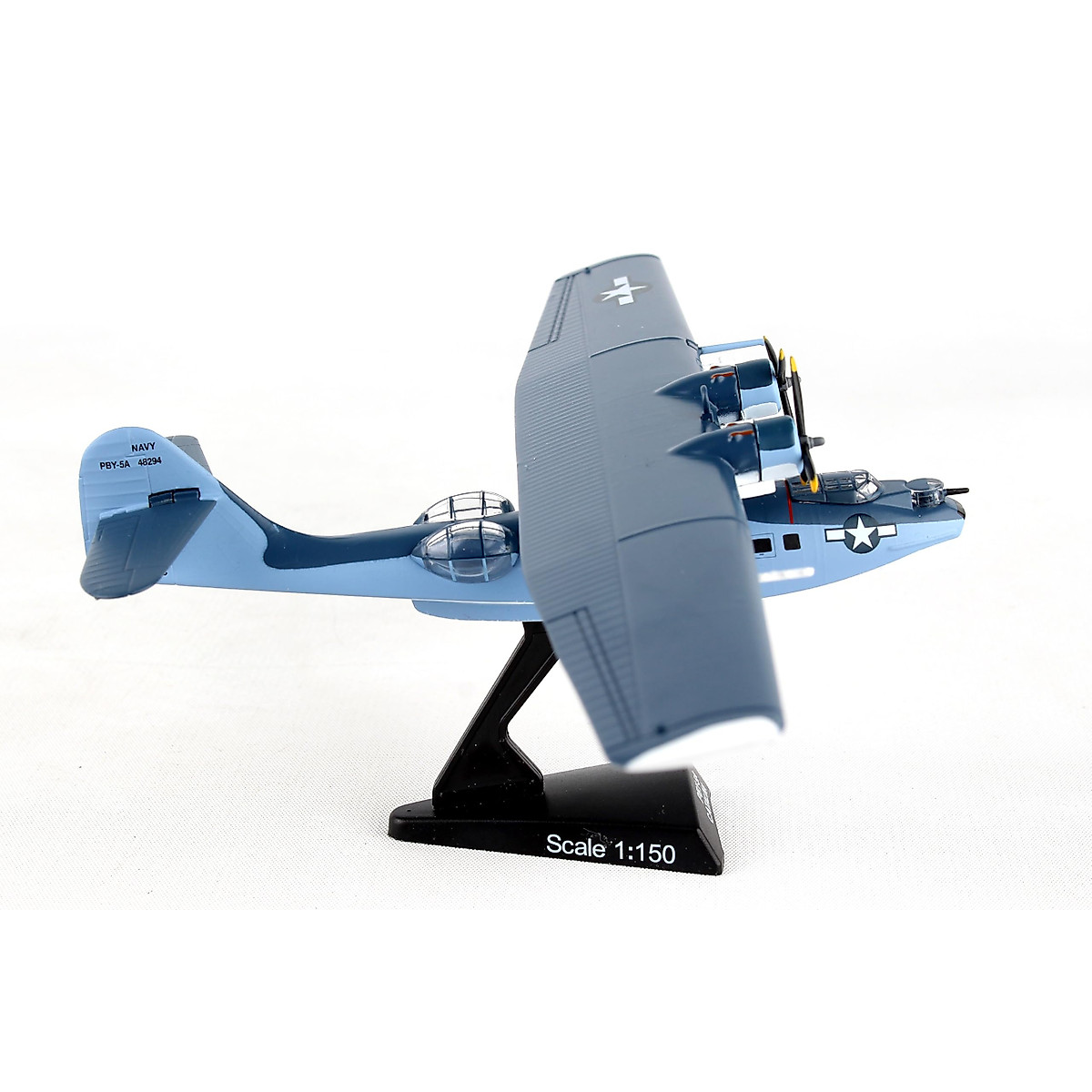 Daron Worldwide Trading Postage Stamp USN Pby5 Catalina 1/150 Airplane Model